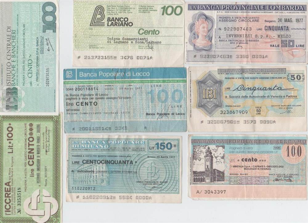 Monete Italiane e Mini assegni - in vendita a Verona